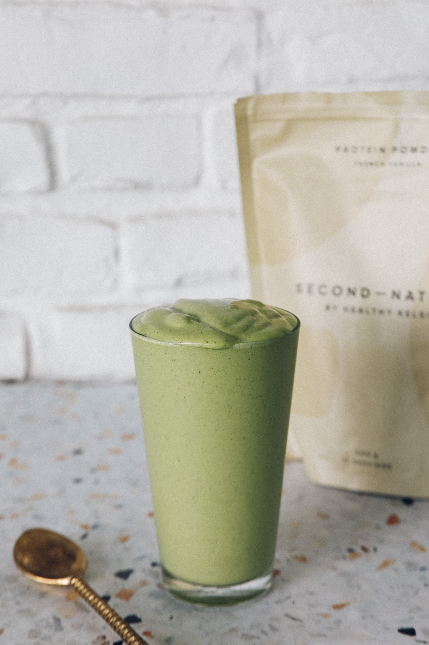 Mango Matcha Protein Smoothie