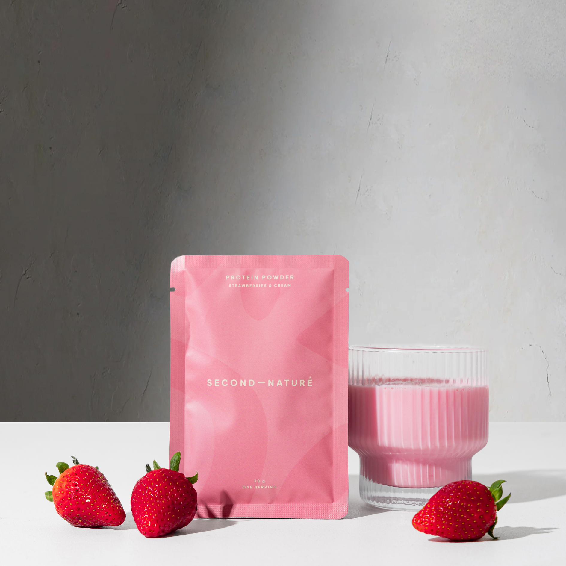 Strawberries & Cream Pea Protein / Sample Sachet 30g - Vegan Protein Powder